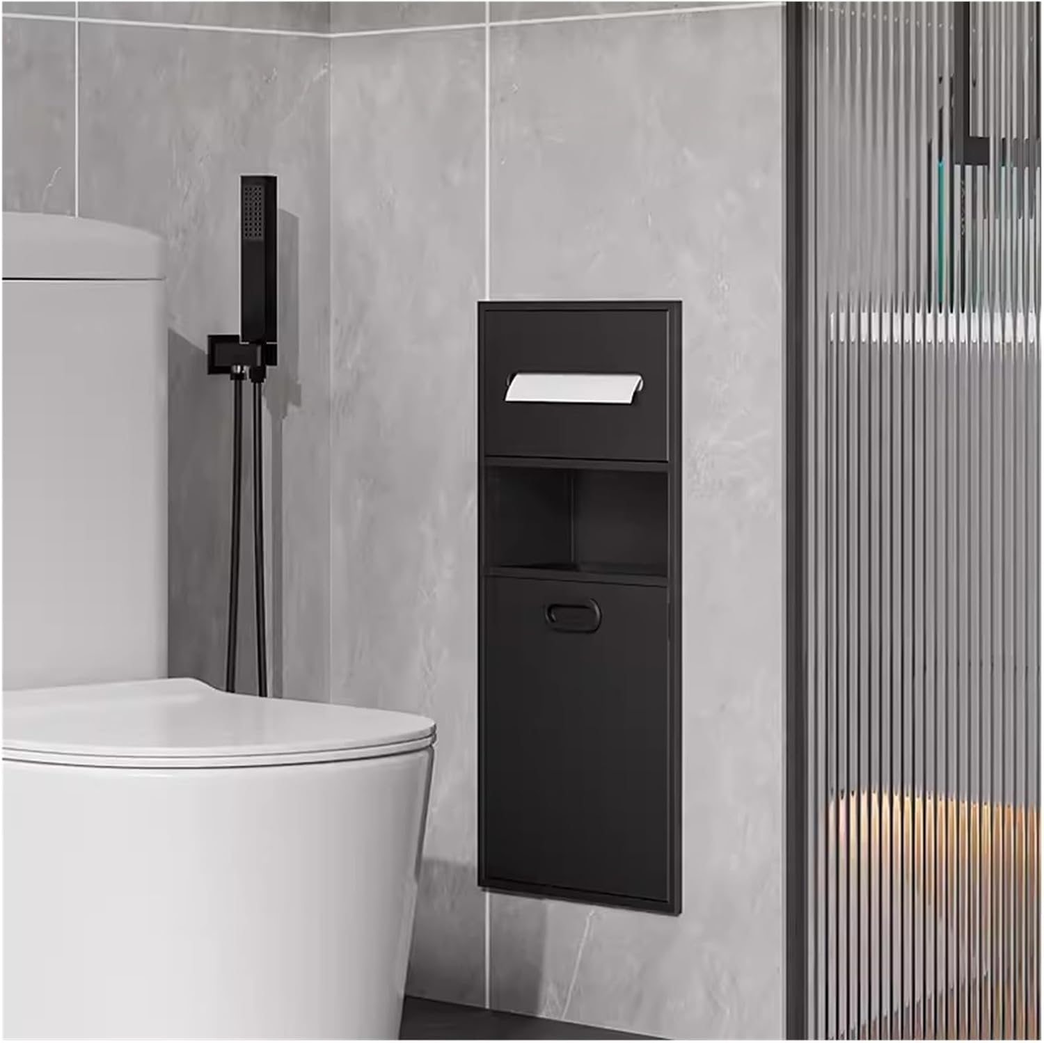 PHLEPS Paslanmaz Çelik Banyo Nişi, Gömme Raf Düzenleyici Duş Nişi ...