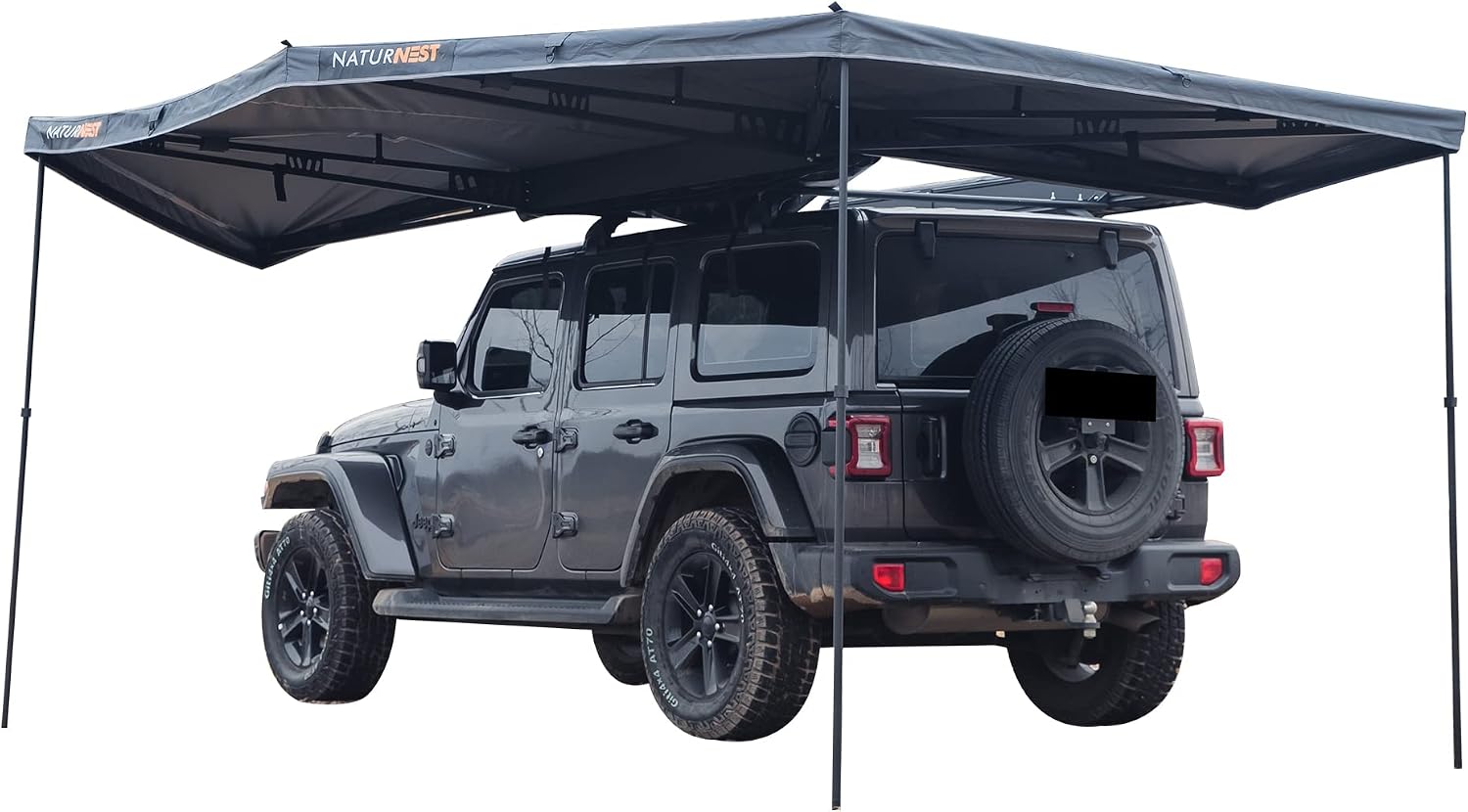 Amazon.com: Ataucjin 4' x 4' Vehicle Awning,Freestanding 270 Degree ...