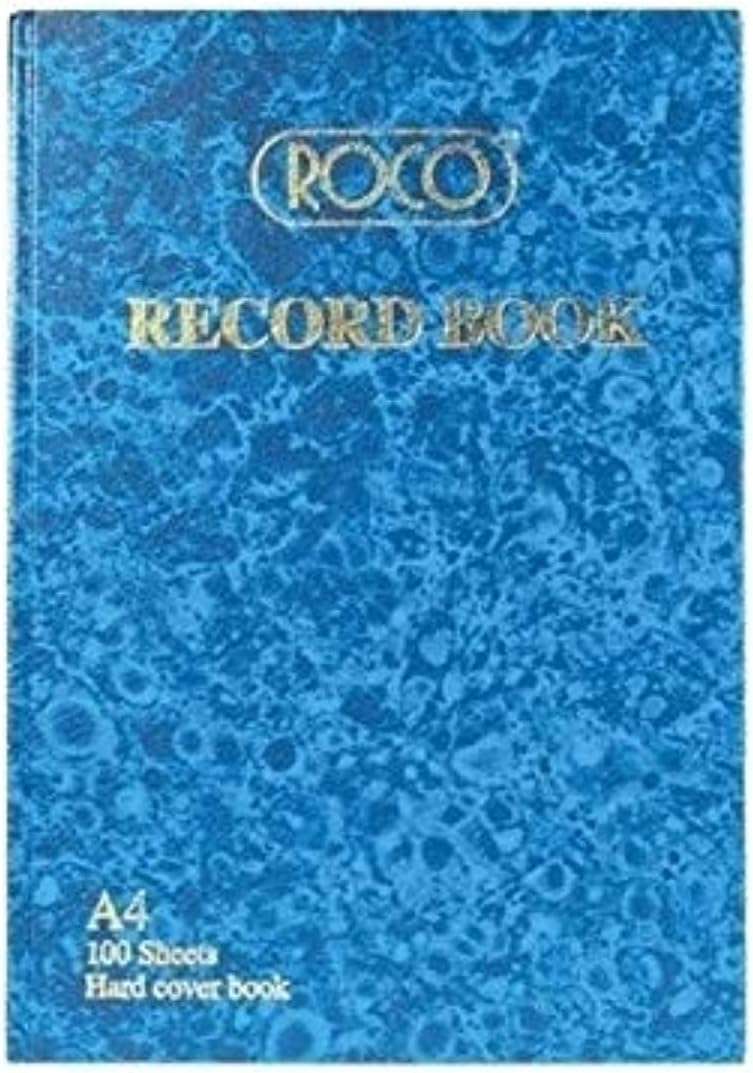Roco Record Book, A4 Size, 200 Pages (100 Sheets), 21.00 cm (8.26 in) X ...