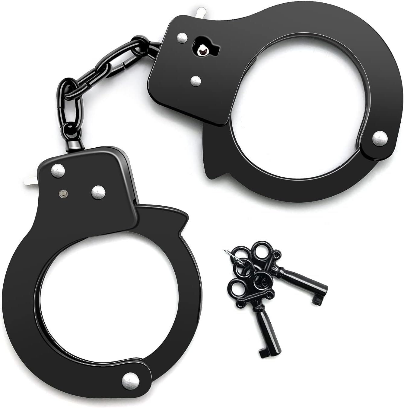 Amazon.com: AUYYOSK Toy Metal Handcuffs with Key,Safety Party Supplies ...