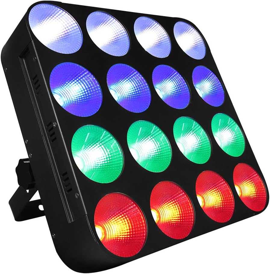 Amazon.com: IMRELAX 16 x 30W Matrix Wash/Blinder Fixture RGB Uplight DJ ...