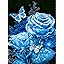 Amazon.com: WIGOR Blue Rose Diamond Painting Kits for Adults, DIY 5D ...
