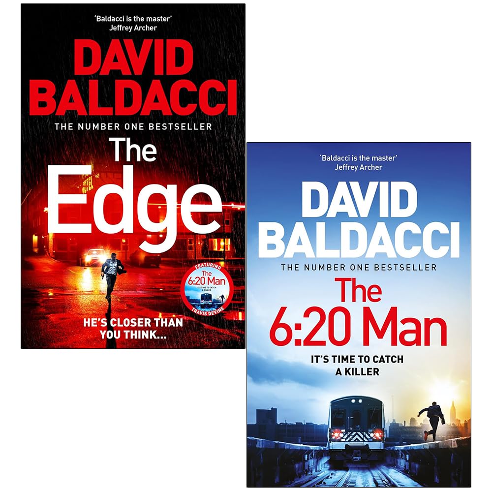 David Baldacci Travis Devine Series Collection 2 Books Set (The Edge ...