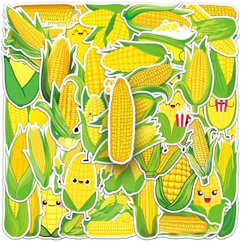 Amazon.com: MUYINGZHUO Corn Stickers, 50PCs Pack, Cute Cartoon ...