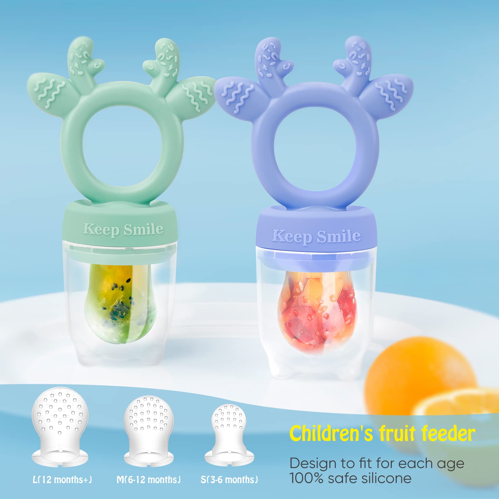 Snapklik.com : Baby Solids/Frozen Fruit Feeder Pacifier, Infant Teether ...