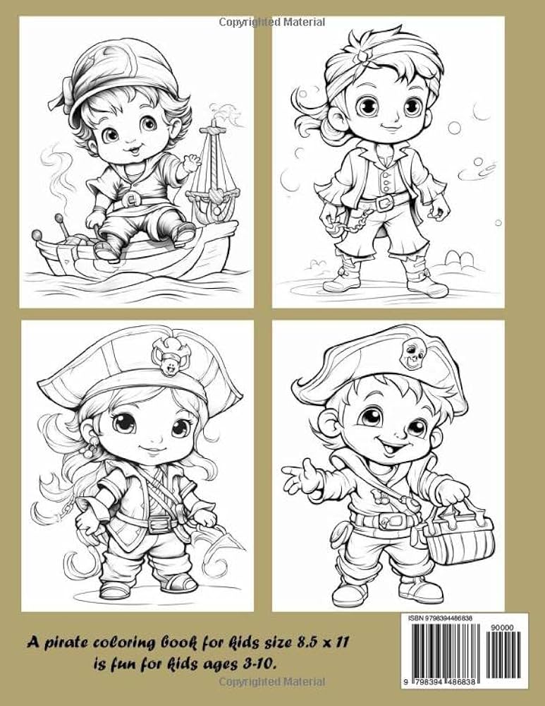 pirate coloring pages cartoon