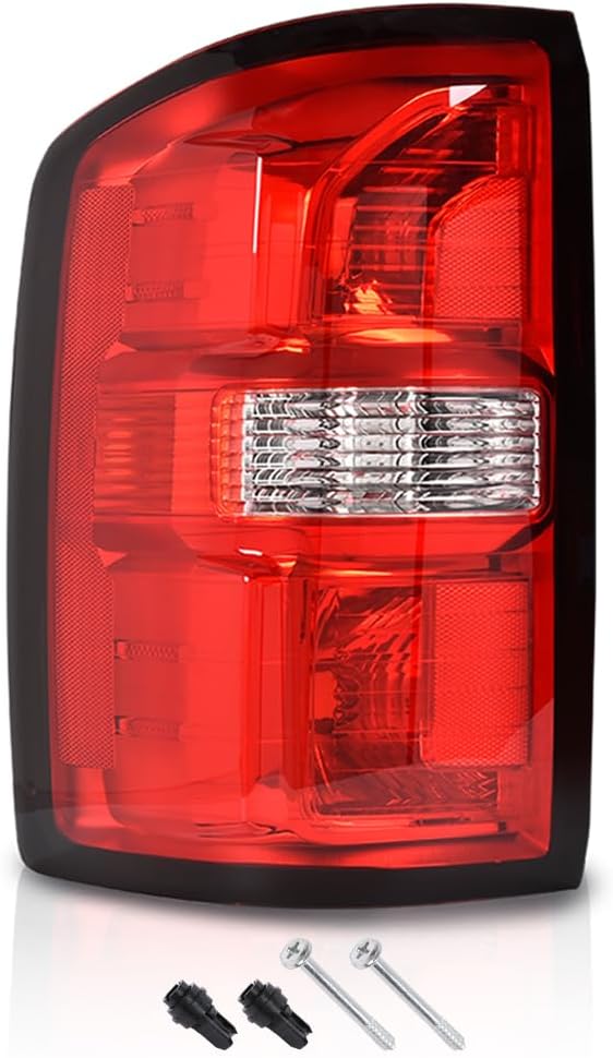 Amazon.com: PIT66 Red Lens Left Tail Lights w/o Bulbs Compatible with ...