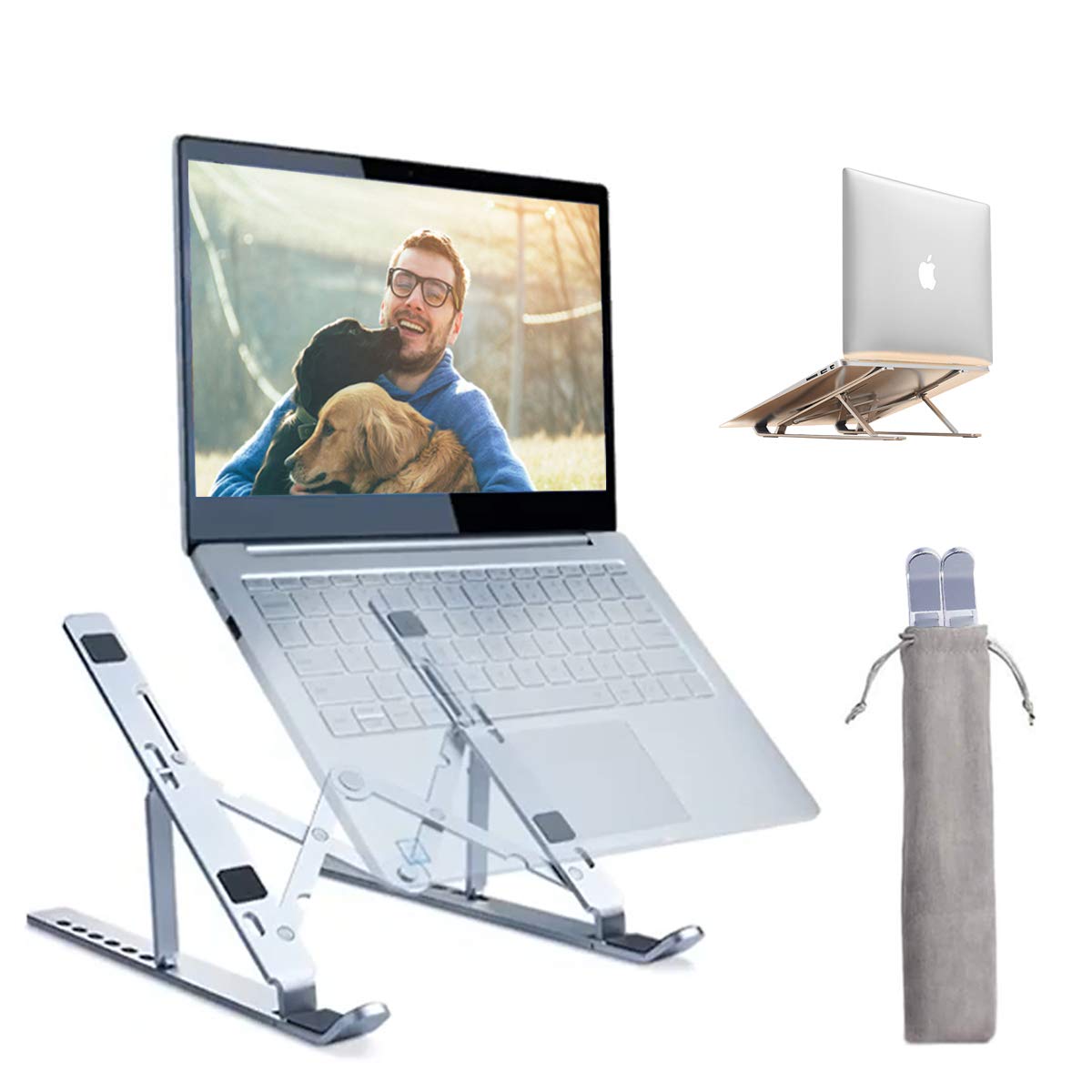 Buy ARELUX Laptop Stand,Compatible Ergonomic Laptop Holder Riser with ...