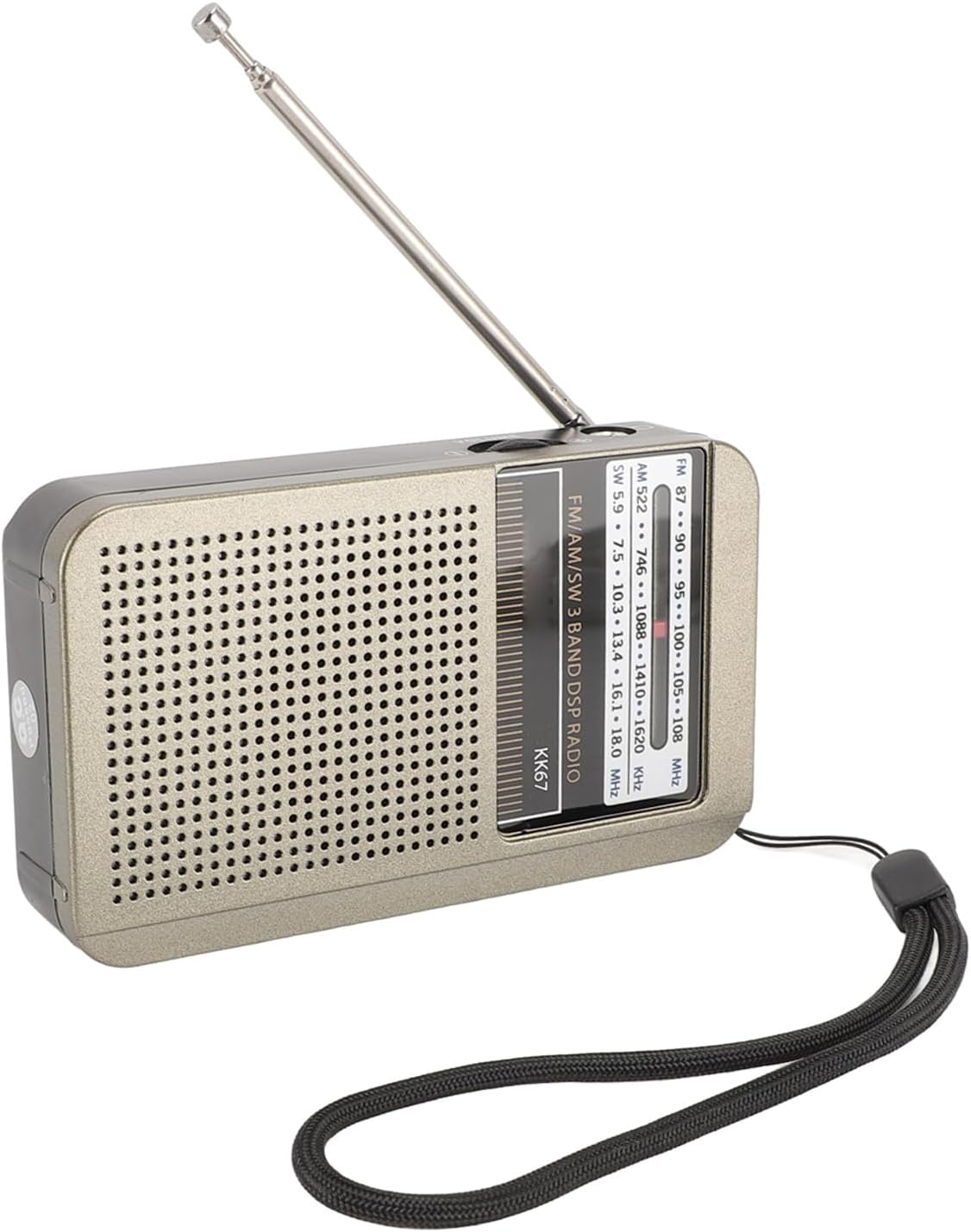Amazon.com: Portable AM FM SW Transistor Radio, Battery Operated Radio ...