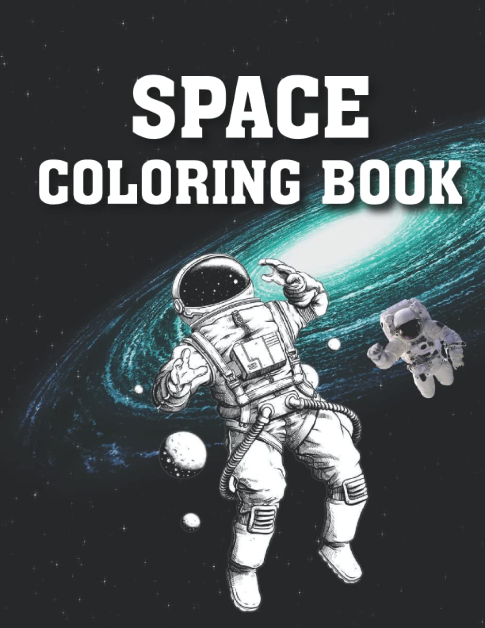 Space Coloring Book: Beautiful Outer Space Coloring Book For Adults ...