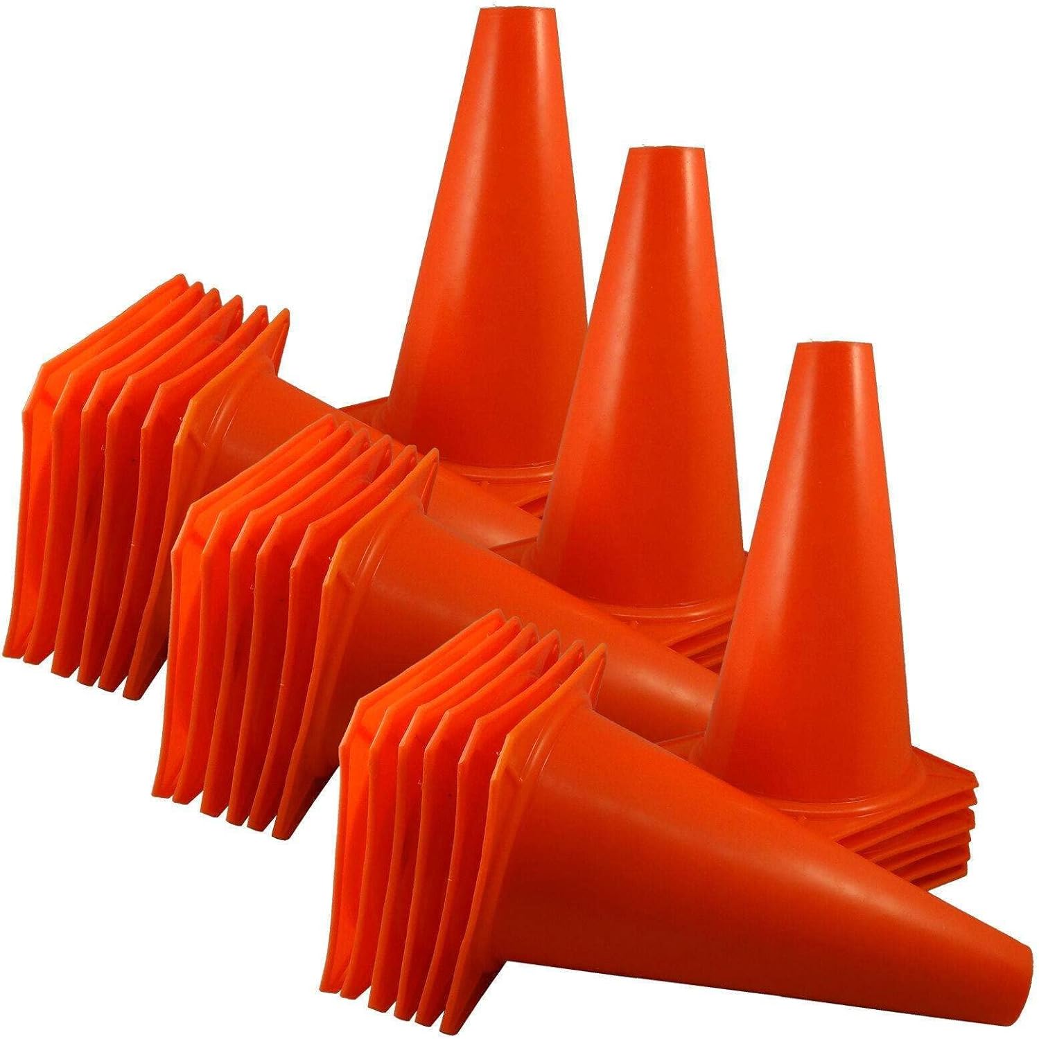 Amazon.com : WDYB 9" INCH Orange Cones (Set of 36) Sports Agility ...