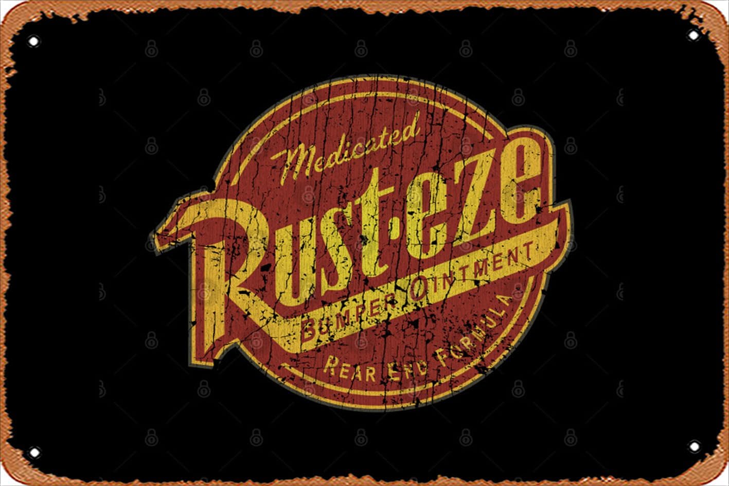 Amazon.com: Zuhhgii Retro Tin Sign Rust-eze Bumper Ointment 1990 ...