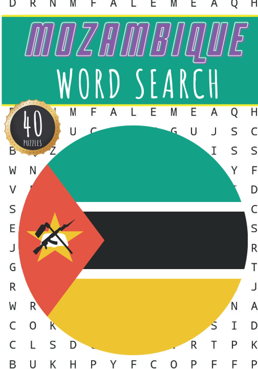 Mozambique Word Search 40 Fun Puzzles With Words Scramble For Adults ...