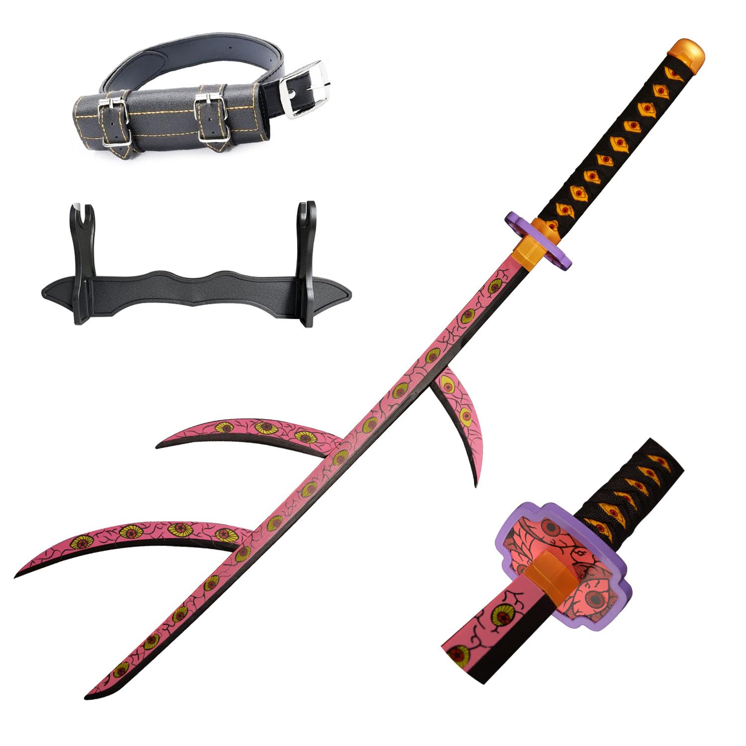 Lkjadlkjad Cosplay Swords Kokushibou Samurai Sword Katana Sword Plastic ...