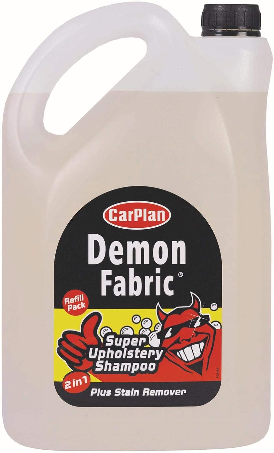 CarPlan CDF005 5L Demon Fabric Super Upholstery Shampoo Cleaner 5 Litre ...