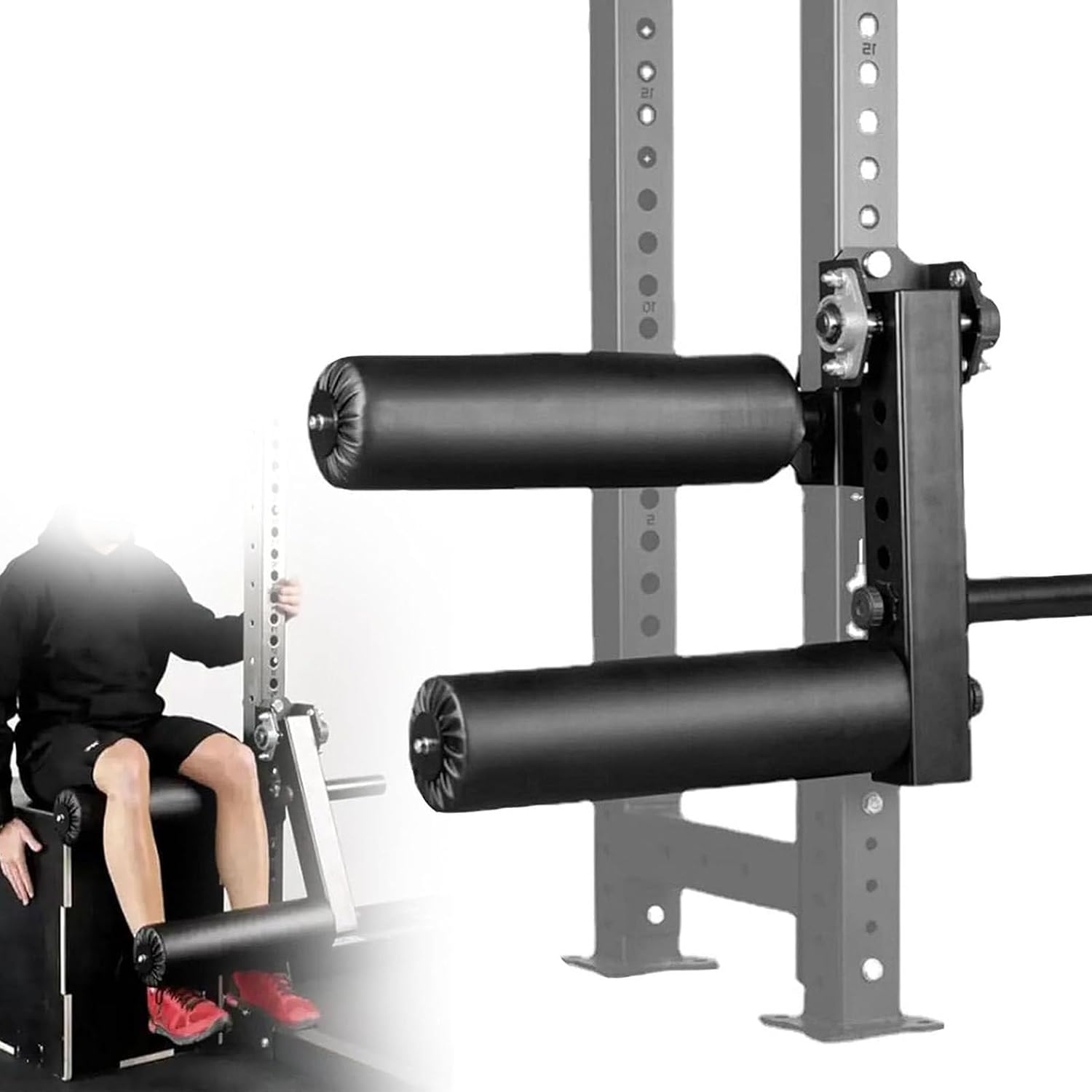 Generic Seated Leg Extension Machine - Power Rack Mounted, Adjustable ...