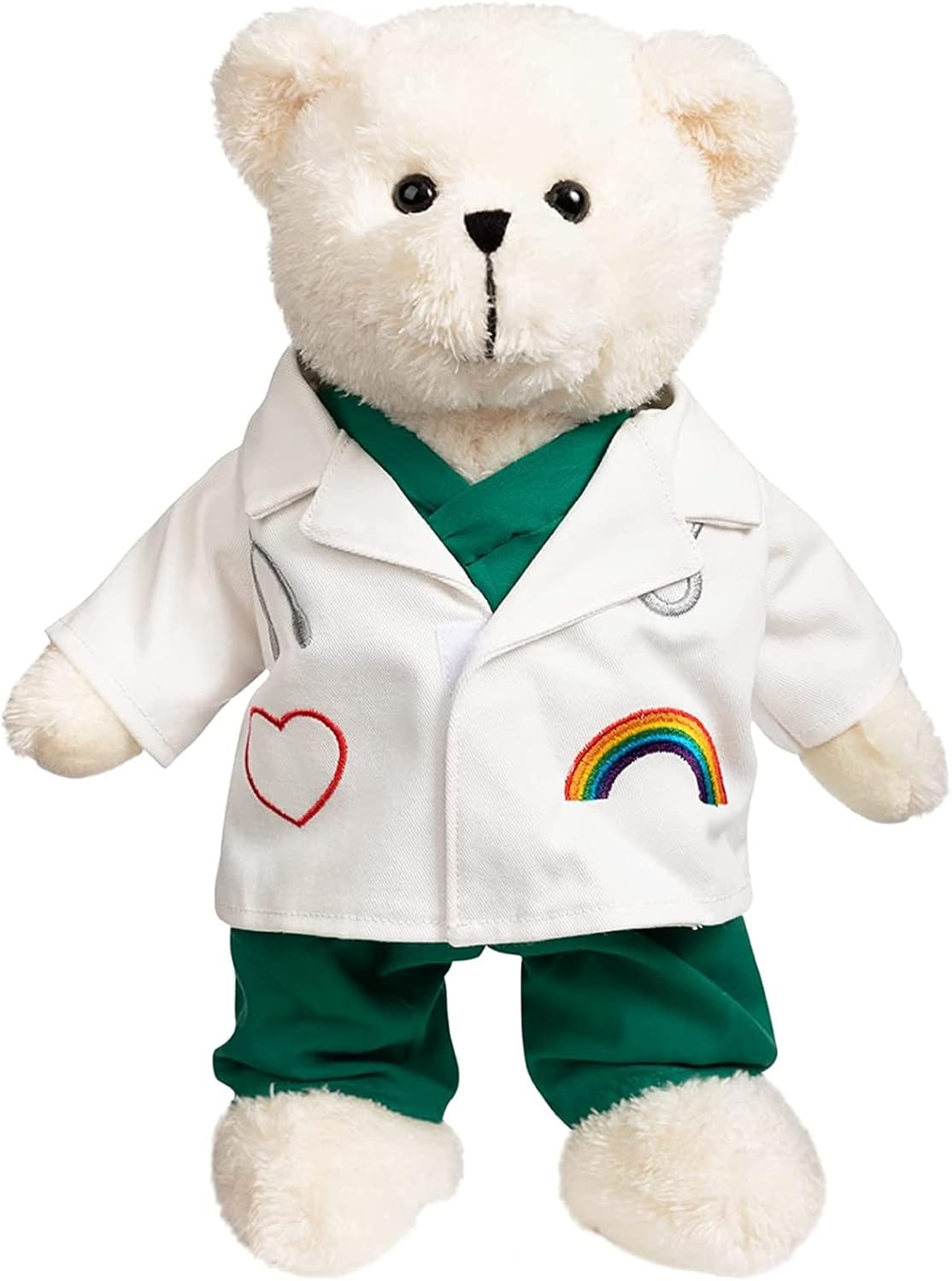 Amazon.com: HollyHOME Doctor Bear Stuffed Animal Plush Teddy Bear in ...