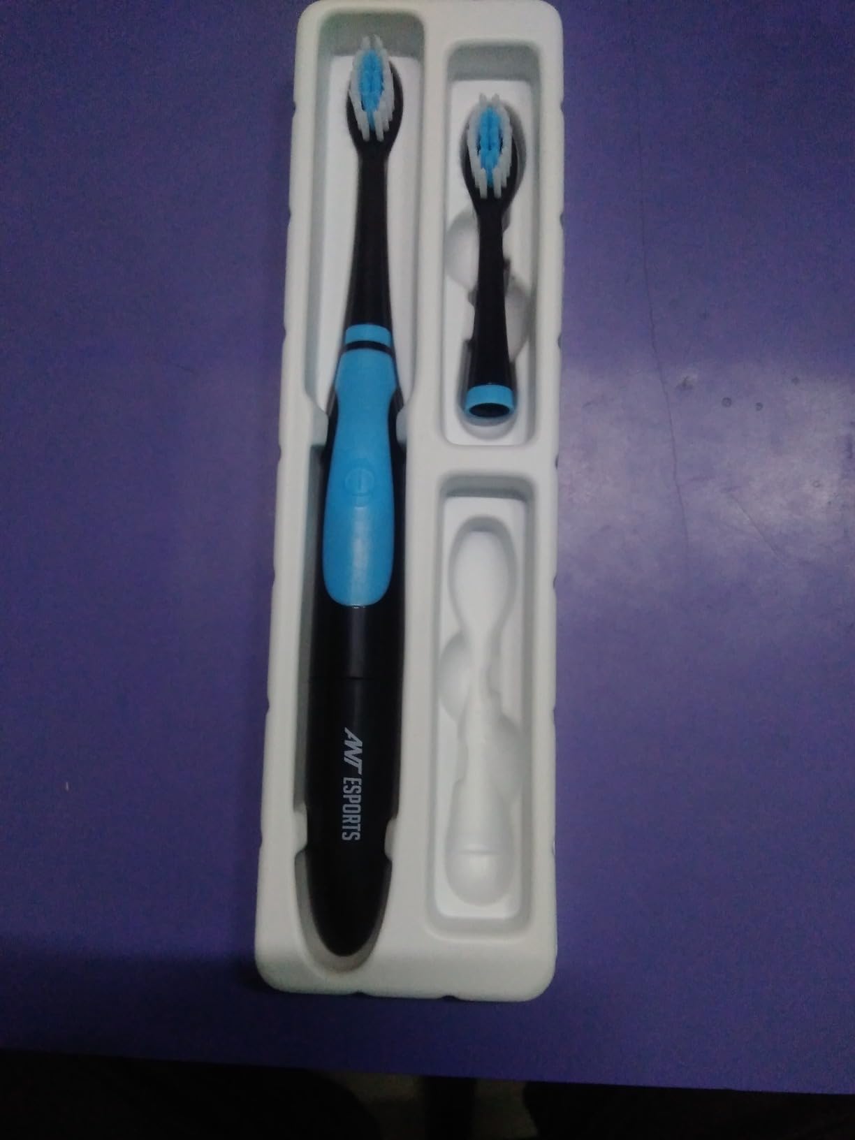 Ant Esports Alpha Pro Sonic Electric Toothbrush with 2 Brush Heads ...