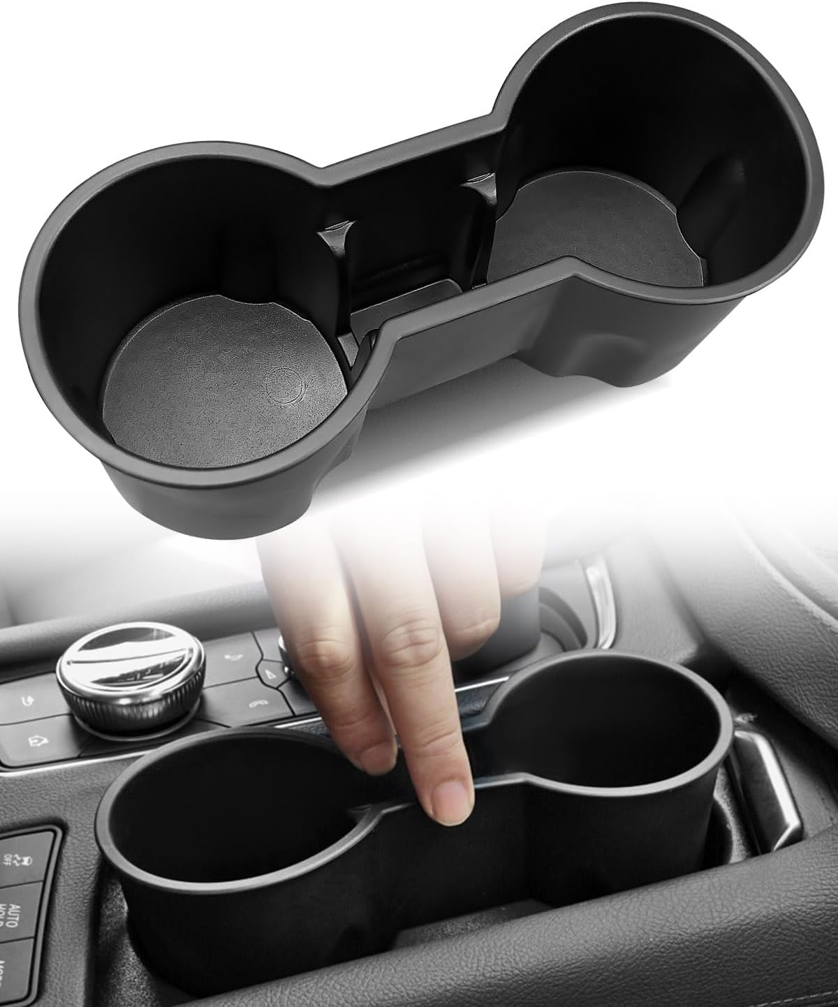 Amazon.com: Car Cup Holder Insert Fit for Cadillac XT5 XT6 CT4 2020 ...