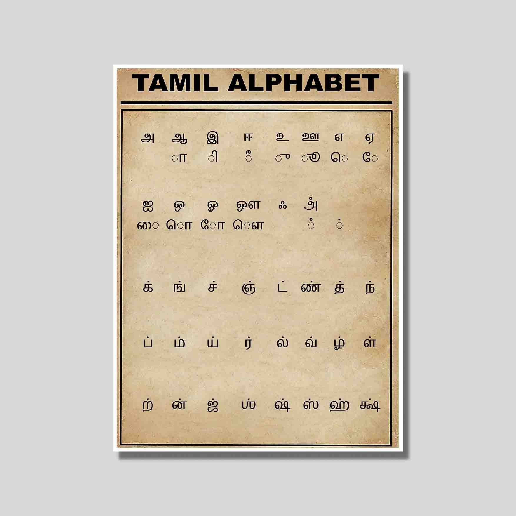 Vintage Alphabet Chart Pools Alfabet Blauwdruk Letters Grafiek Poster