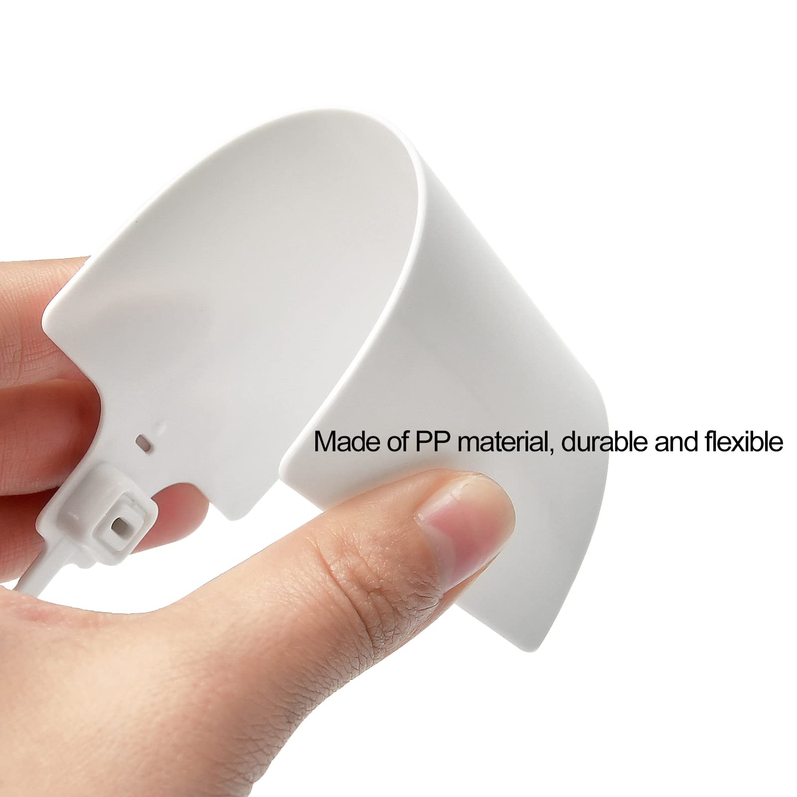 Snapklik.com : LeadSeals 100 White Plastic Writable Shipping Tags ...