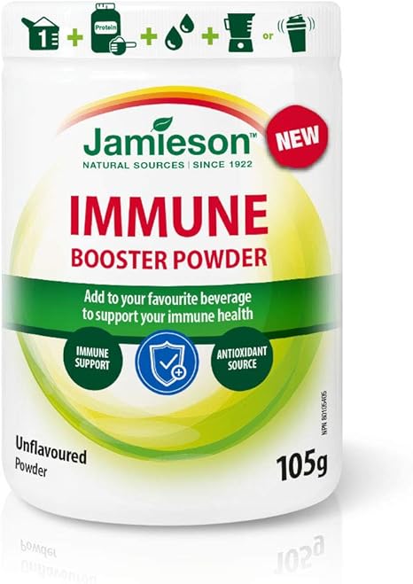Jamieson Immune Booster Powder, 105 gram : Amazon.ca: Health & Personal ...