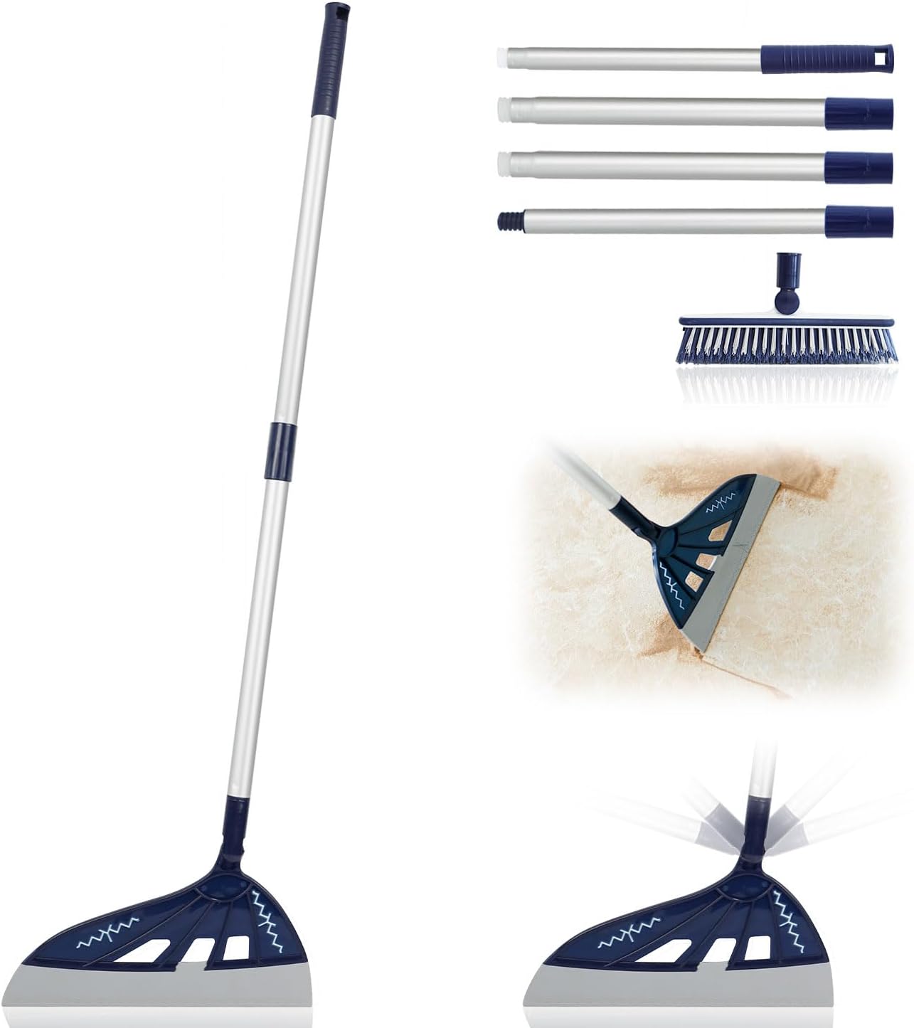 Amazon.com: Magic Broom with V-Shape Brush, 2 in 1 Squeegee Broom for ...
