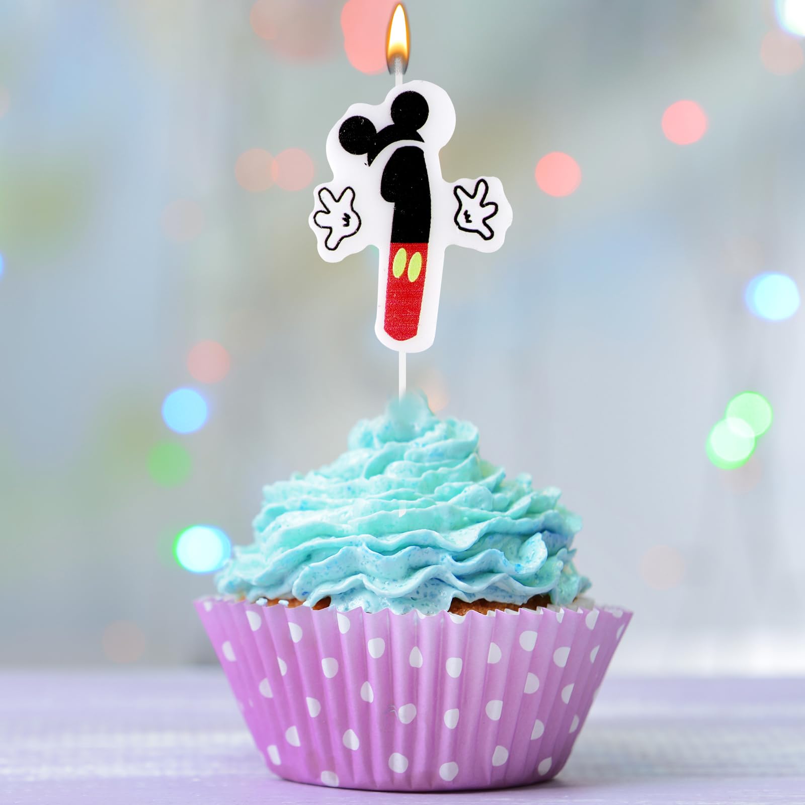 Mickey Mouse 1st Birthday Candle Mickey 1 Candle Etsy