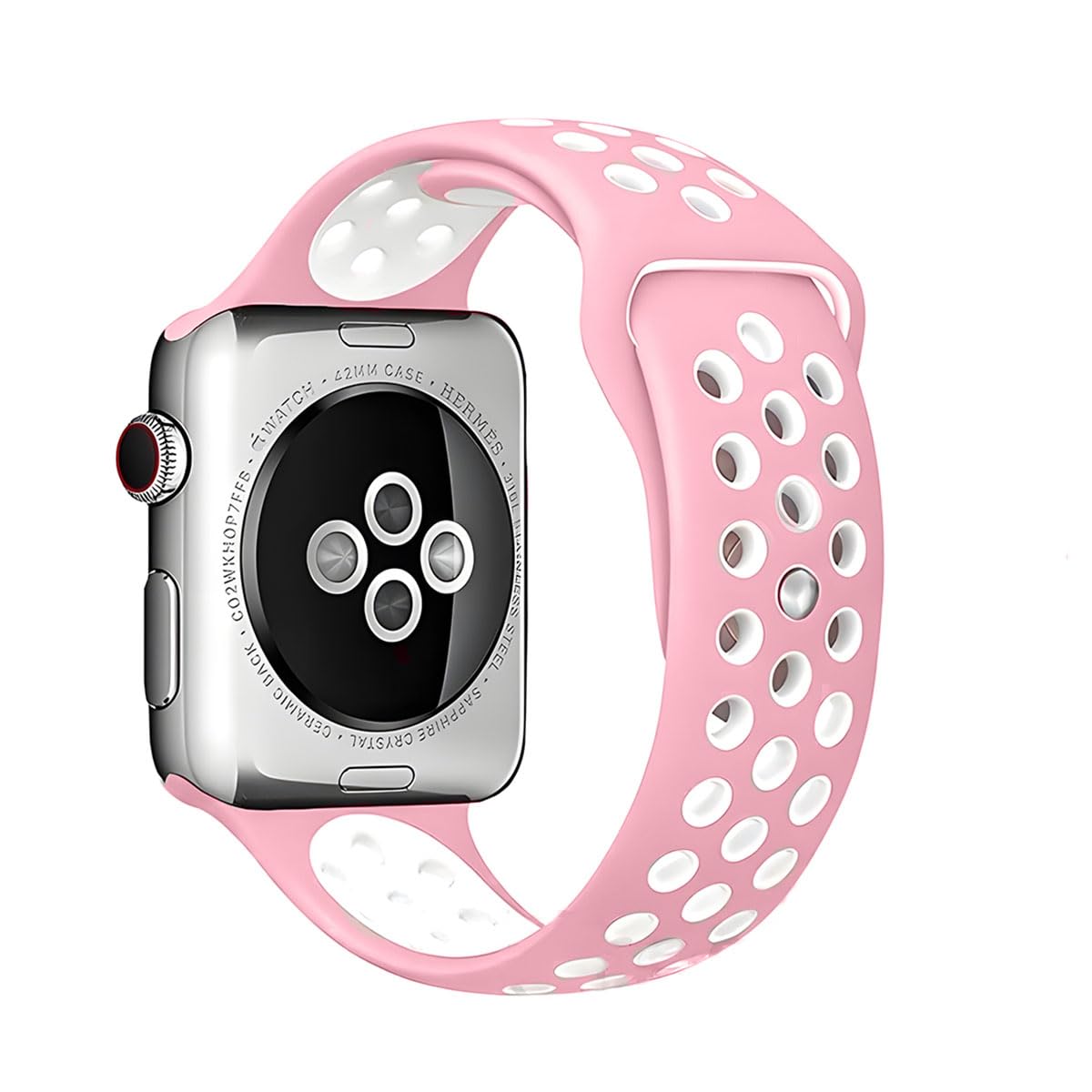 KACA Breatheable Silicone Smart Watch Band Strap for iWatch Series SE 8 ...