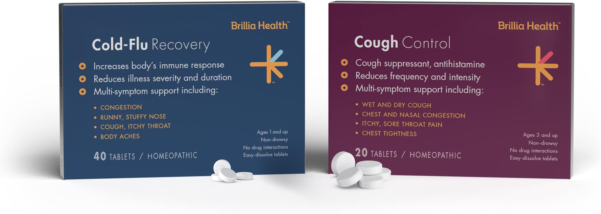 Amazon.com: Brillia Health - Cold Flu Recovery + Cough Control ...