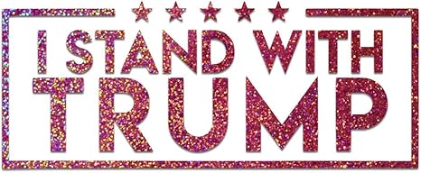Amazon.com - I Stand with Trump Political Decal Vinyl Sticker Auto Car ...