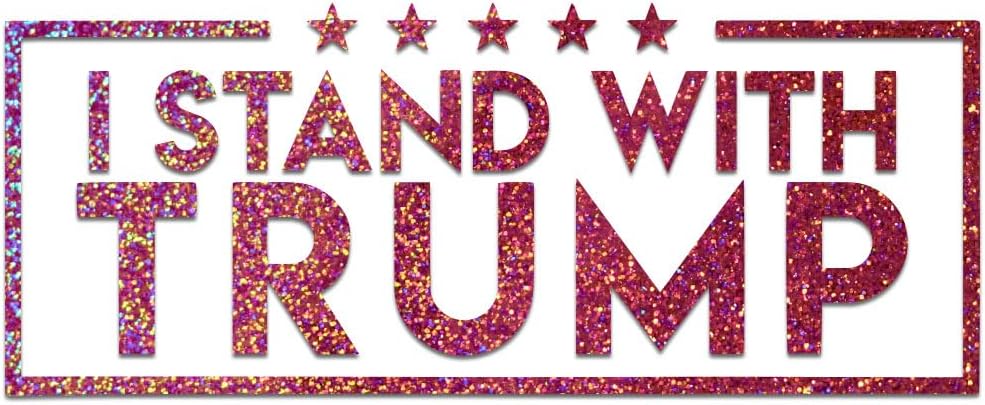 Amazon.com - I Stand with Trump Political Decal Vinyl Sticker Auto Car ...