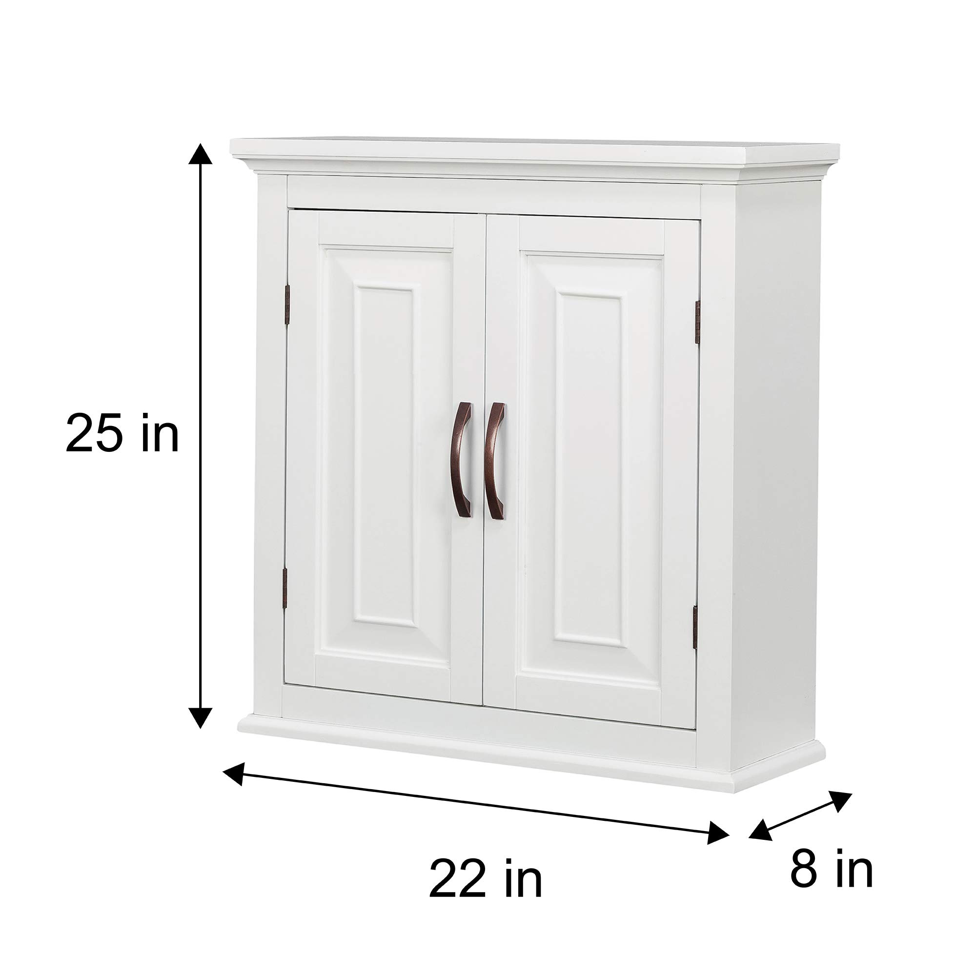 Snapklik.com : Teamson Home St. James Removable Wood Wall Cabinet 2 ...