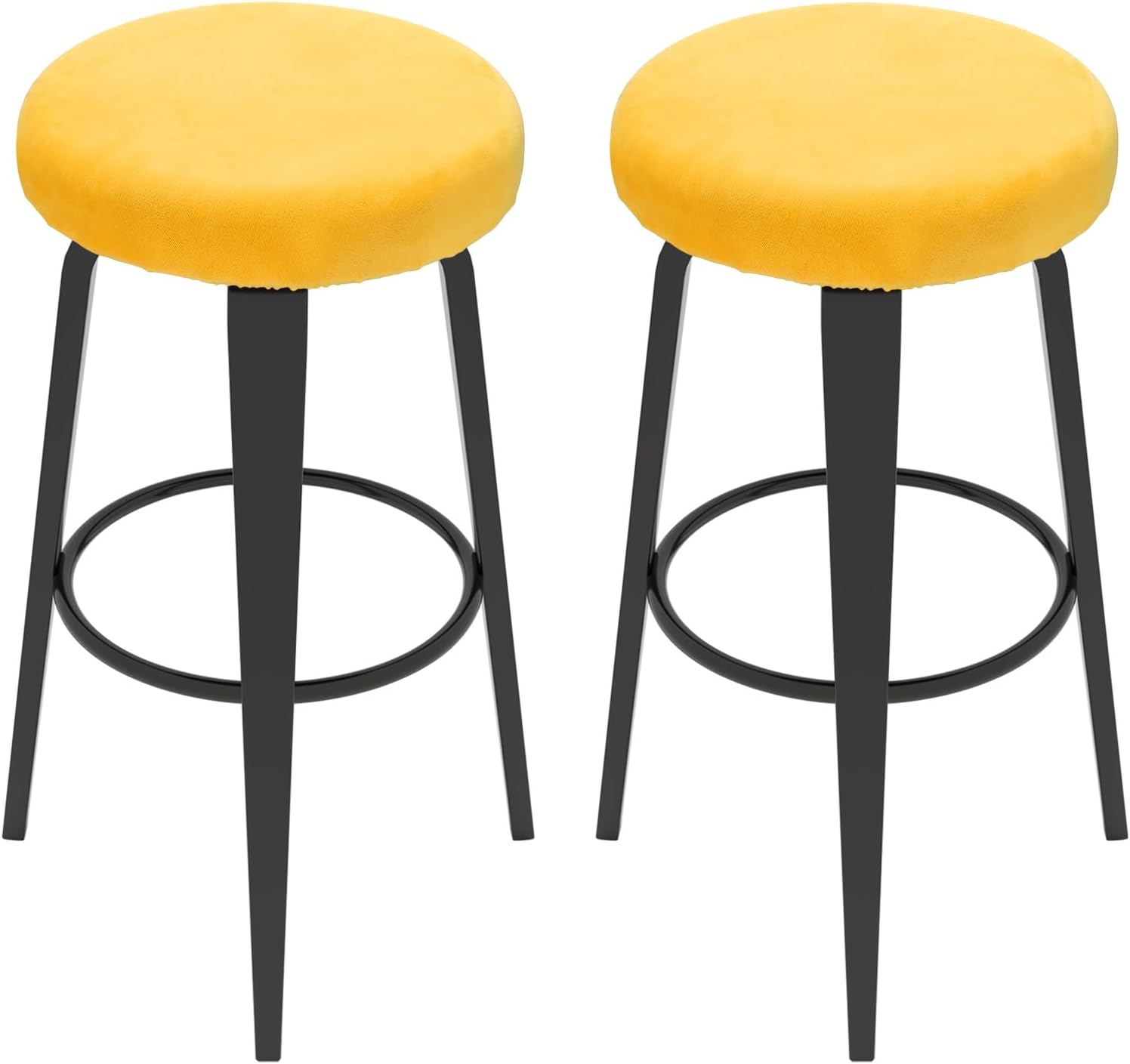 Amazon.com: uxcell 2 Pcs Velvet Bar Stool Covers, 14-18 Inch Round Bar ...