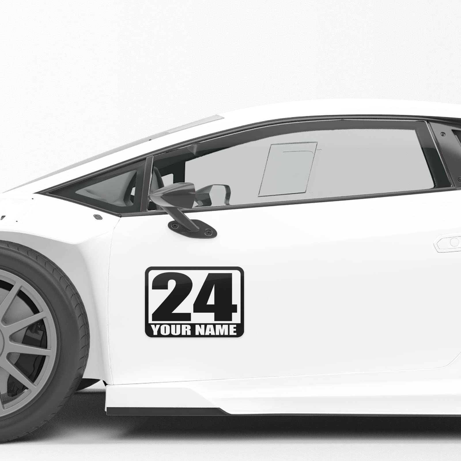 Amazon.com: MC MOTOPARTS Racing Autocross Numbers Sticker for Track Day ...