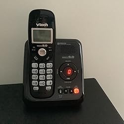 Vtech Dect 6.0 Single Handset Cordless Phone System with Digital ...