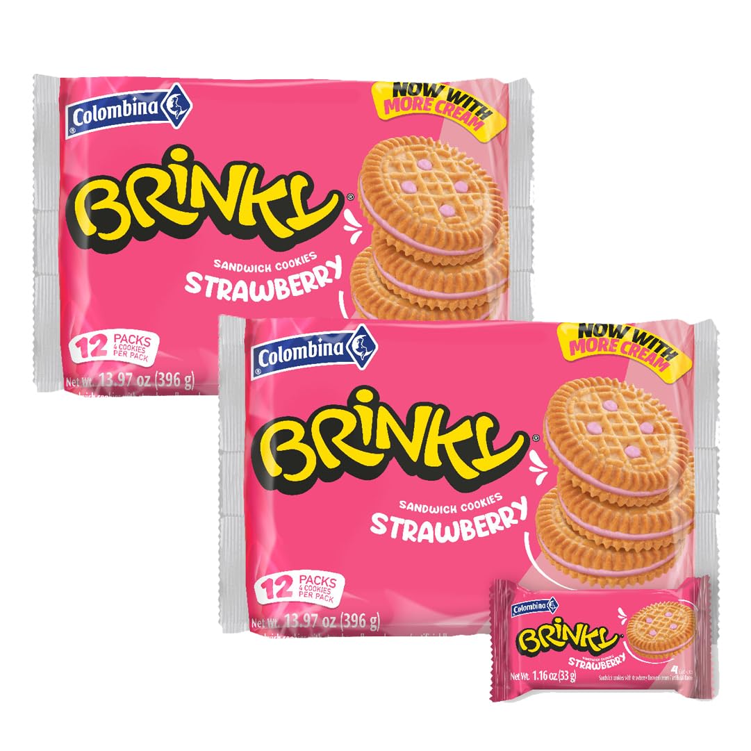 Amazon.com: Colombina Brinky Cookies - Crunchy Sandwich Cookies w ...