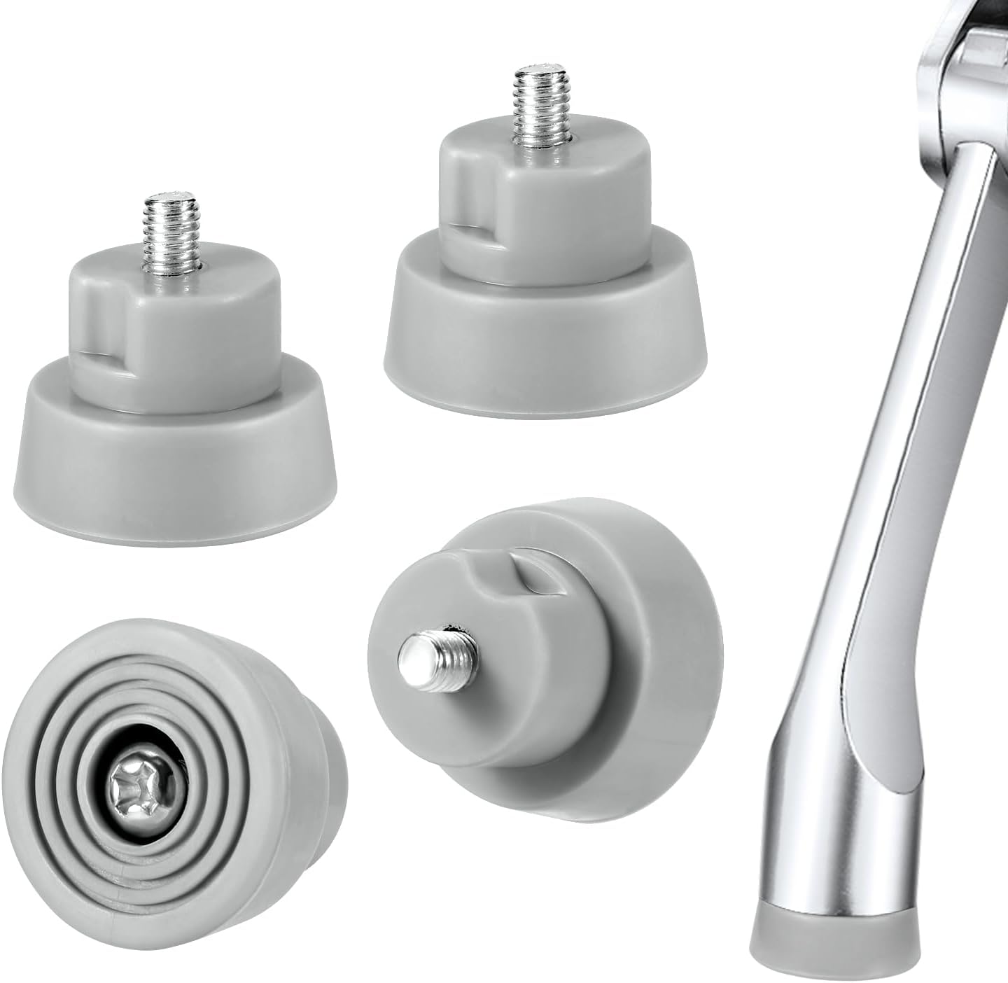 Amazon.com: 4 Sets Door Stopper Replacement Rubber Tips, Door Stop ...