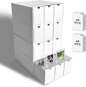 Amazon.com: Trading Card Storage Box, Top Loaders Storage Box with 80 ...