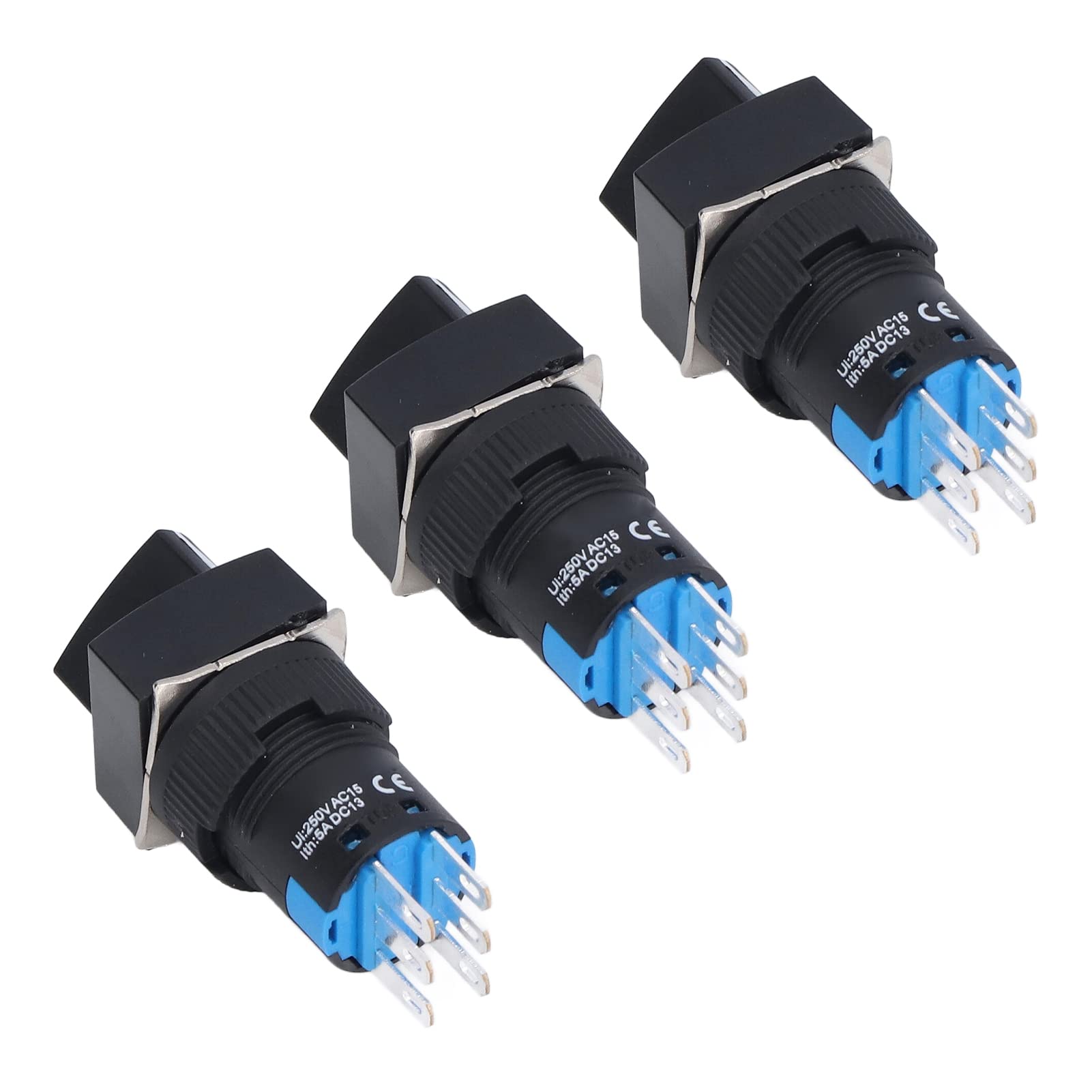 Buy Selector Switches, Silver Contact Wide Use Rotary Switch 3 Position ...