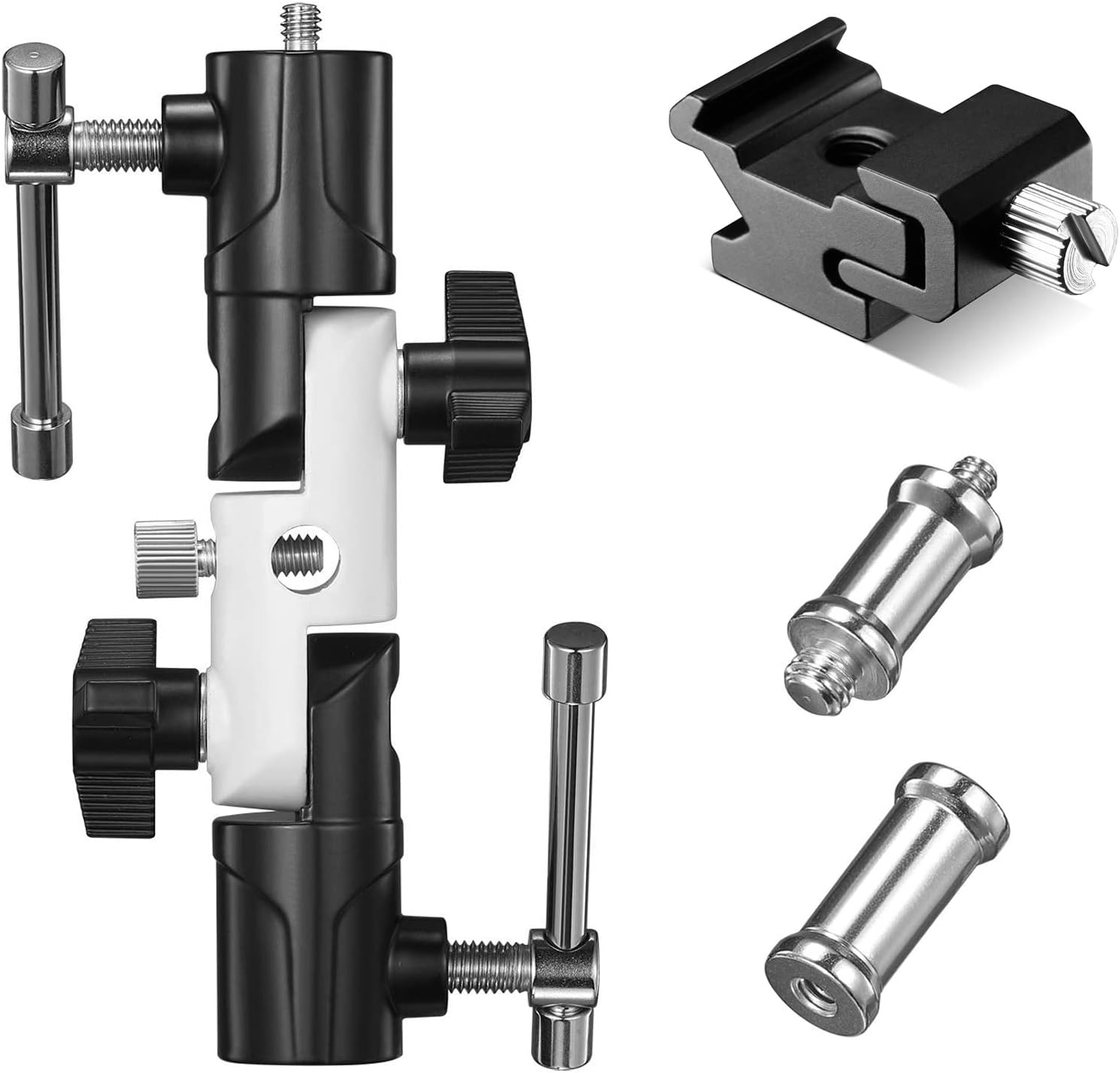Amazon.com : NEEWER Camera Flash Bracket H-Type Mount with Umbrella ...