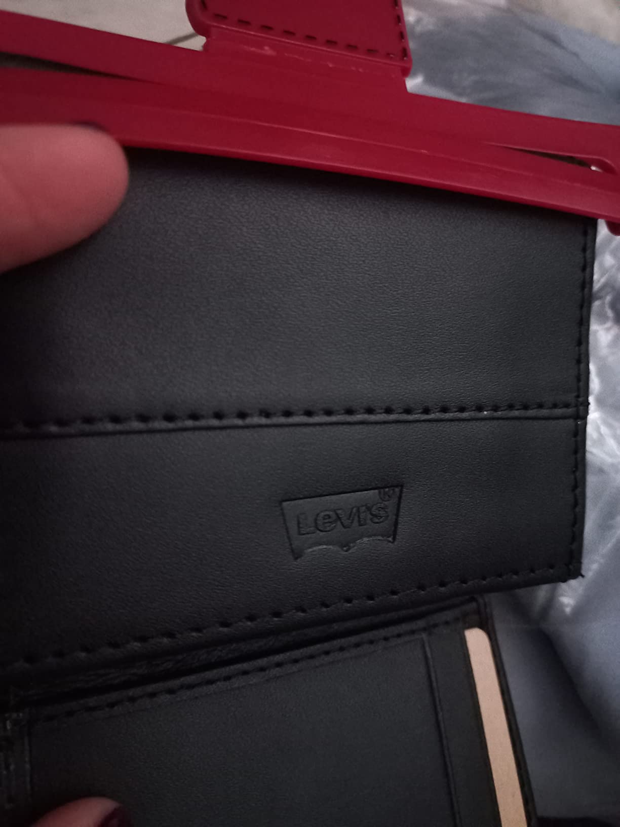 $2/mo - Finance Levi's Boy's Leather Trifold Wallet | Buy Now, Pay Later