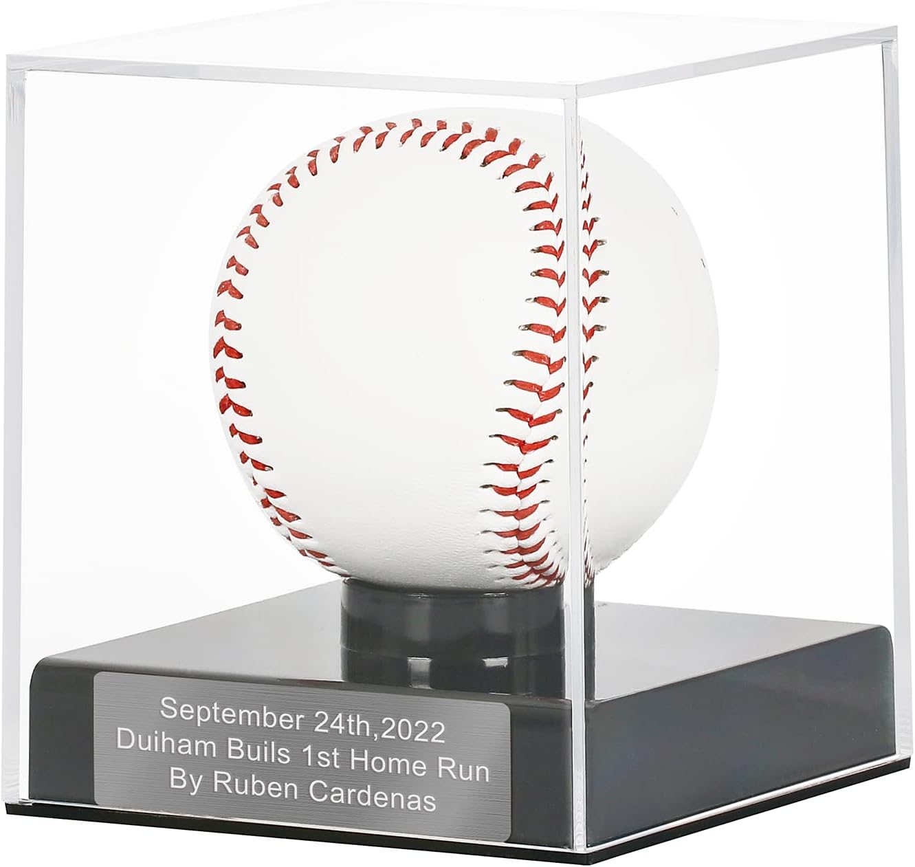 Amazon.com: Baseball Display Case, Baseball Holder Case with Engraving ...