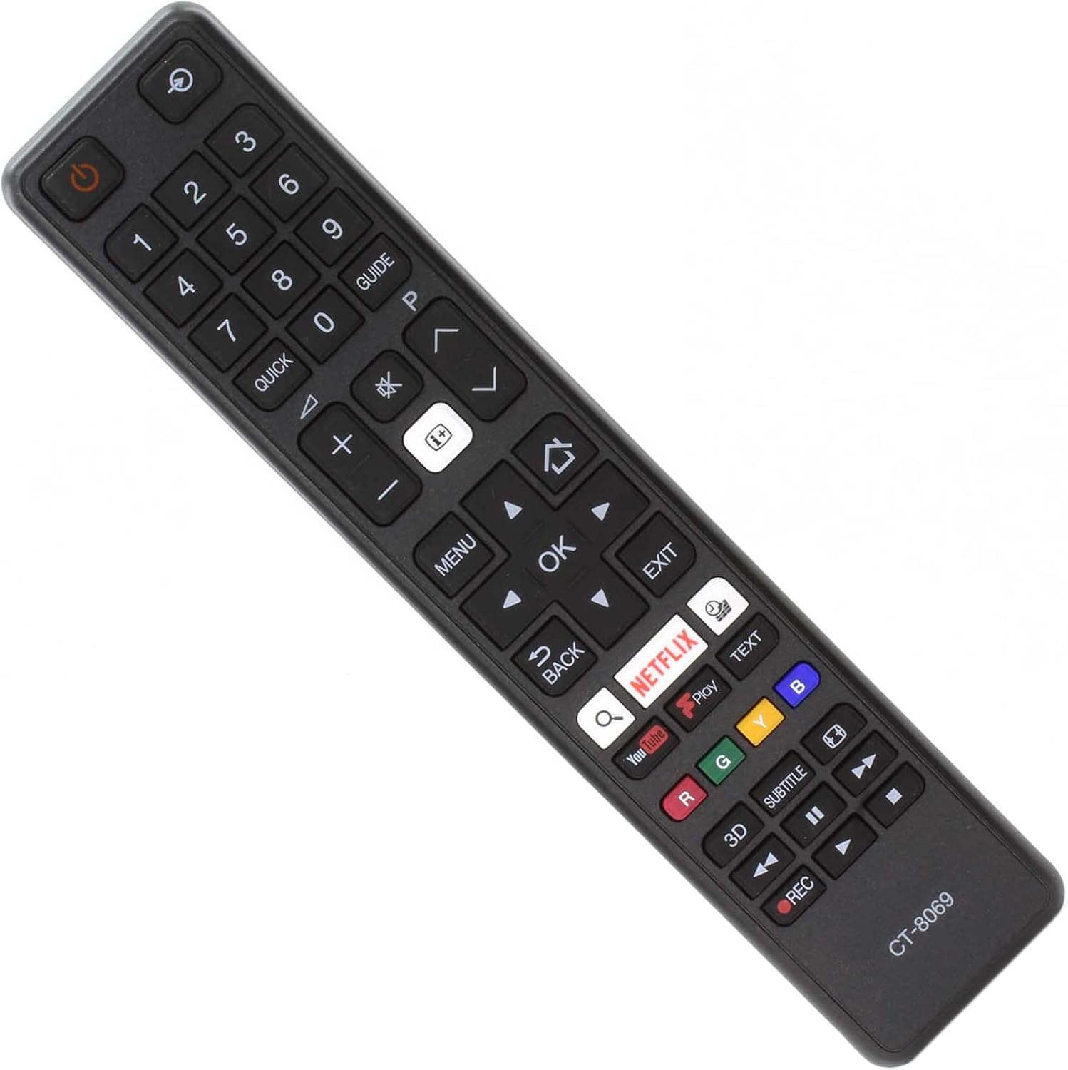 Replacement CT-8069 Remote Control Compatible With Toshiba Smart LED ...
