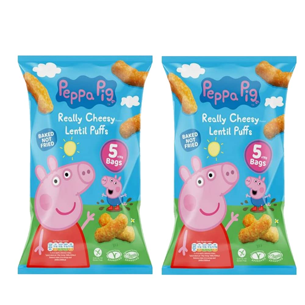 Really Cheesy Flavour Lentil Puffs 5 x 18g (02 Packs(10 Small bags ...