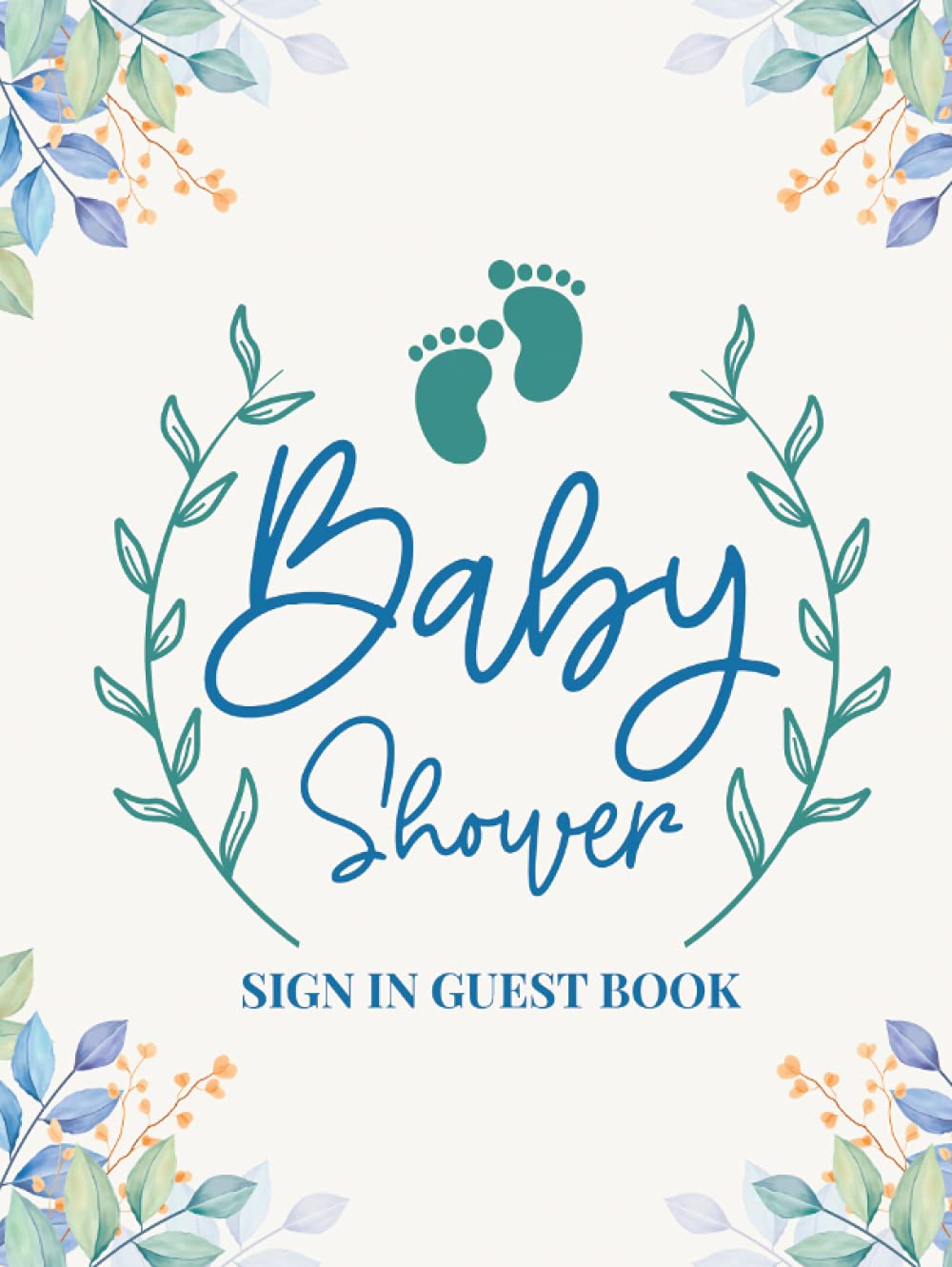 Baby Shower Sign In Guest Book: Personalized Hardcover & Hardback ...