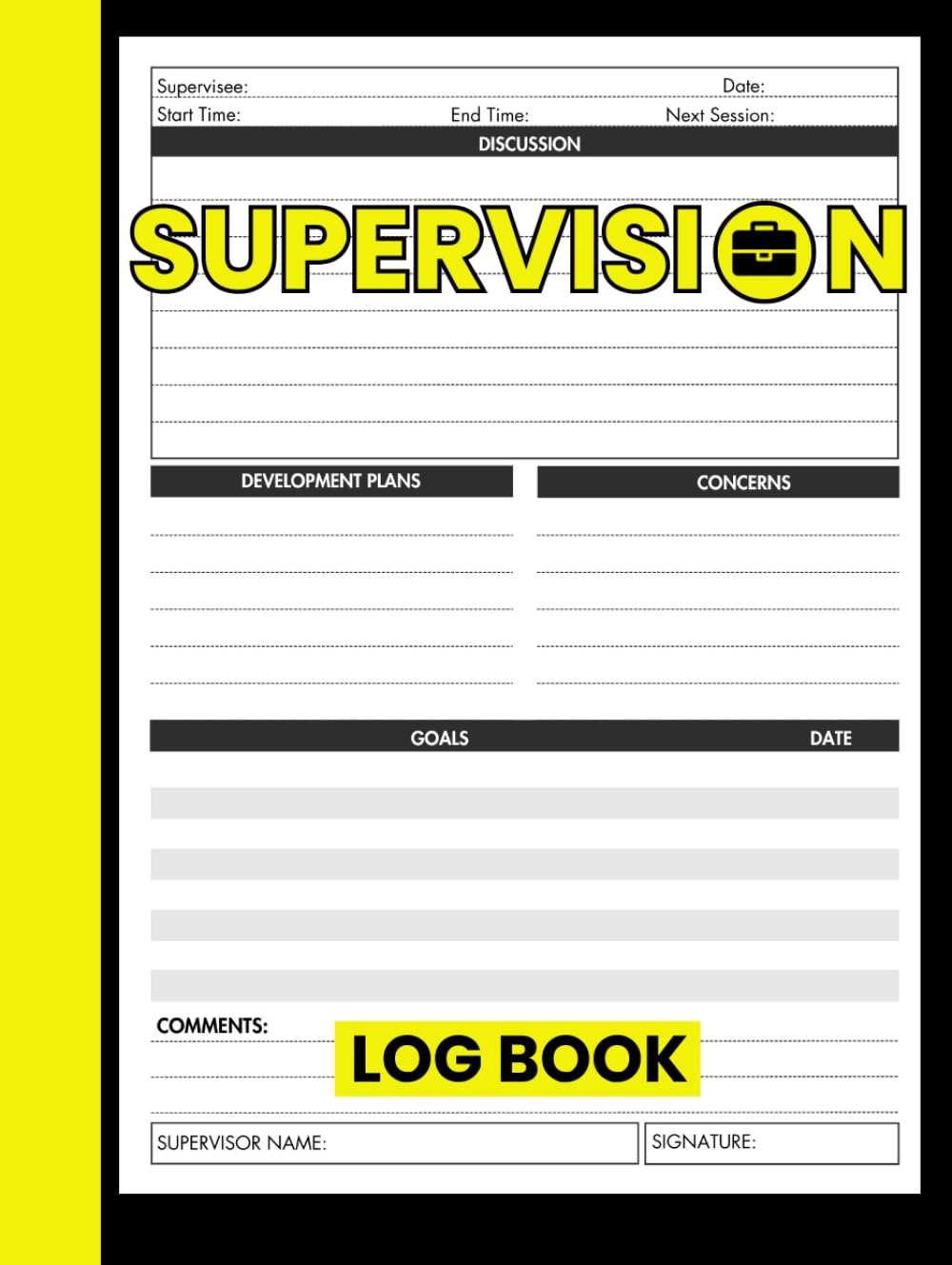 Amazon.com: Supervision Log Book: Logbook for Managers and Supervisors ...
