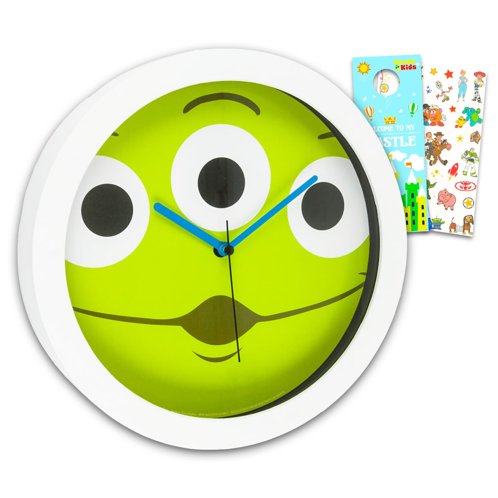 Amazon.com: Toy Story Wall Clock Set - Bundle with 9.75" Woody and Buzz ...