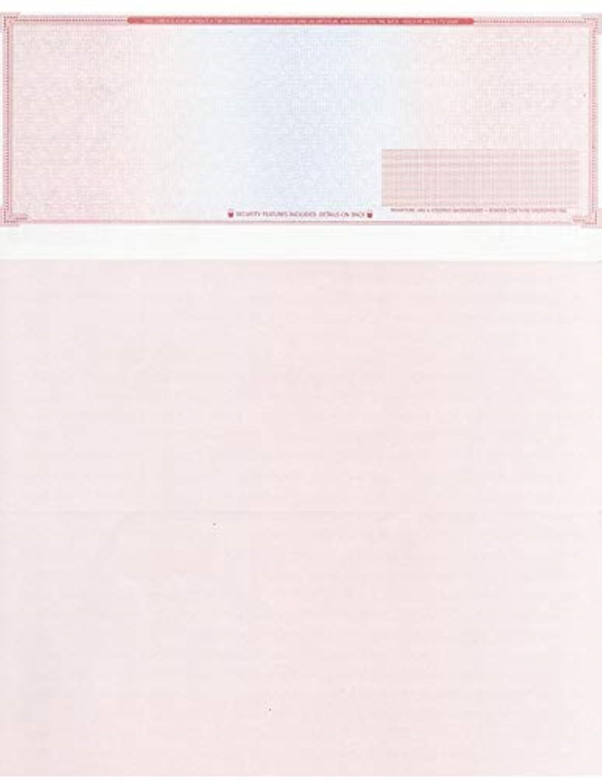 Amazon.com : 1000 Blank Check Stock - Check on Top Mazed - Paper Weight ...