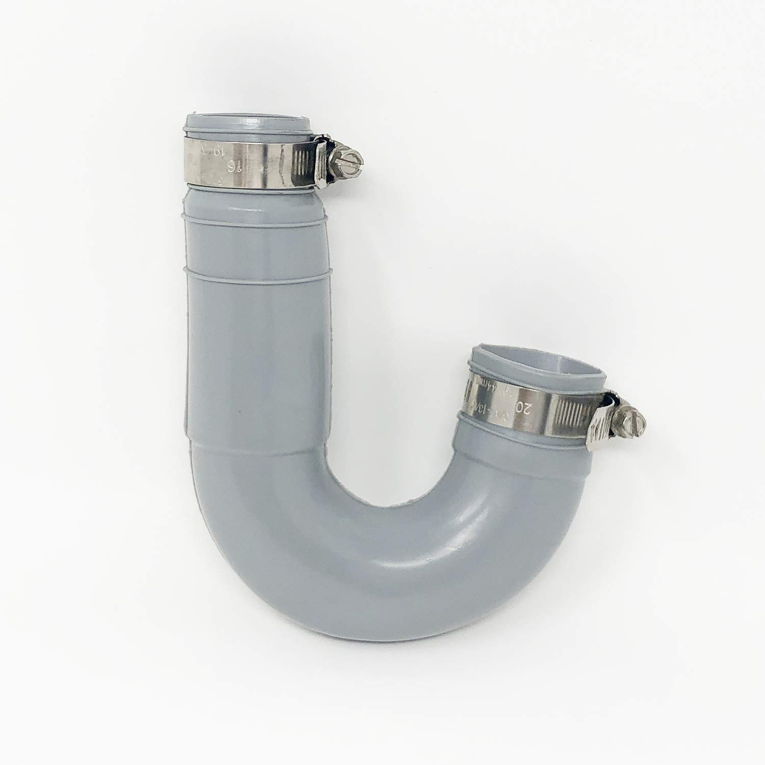 Gray Rubber Flexible J-bend with Coupling